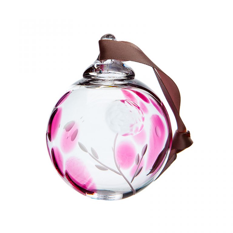 Irish Rose Bauble - The Irish Hand Made Glass Company