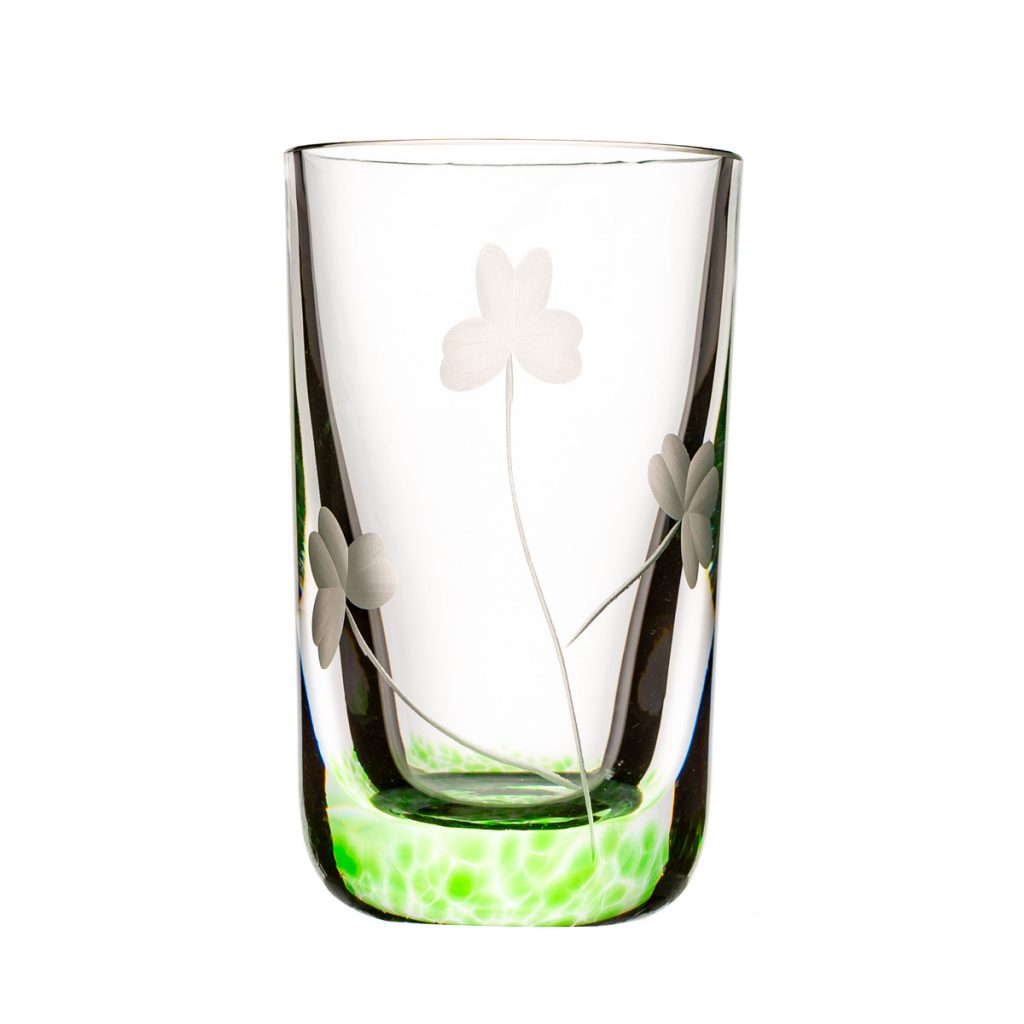 Irish Shamrock Shot Glass - The Irish Hand Made Glass Company
